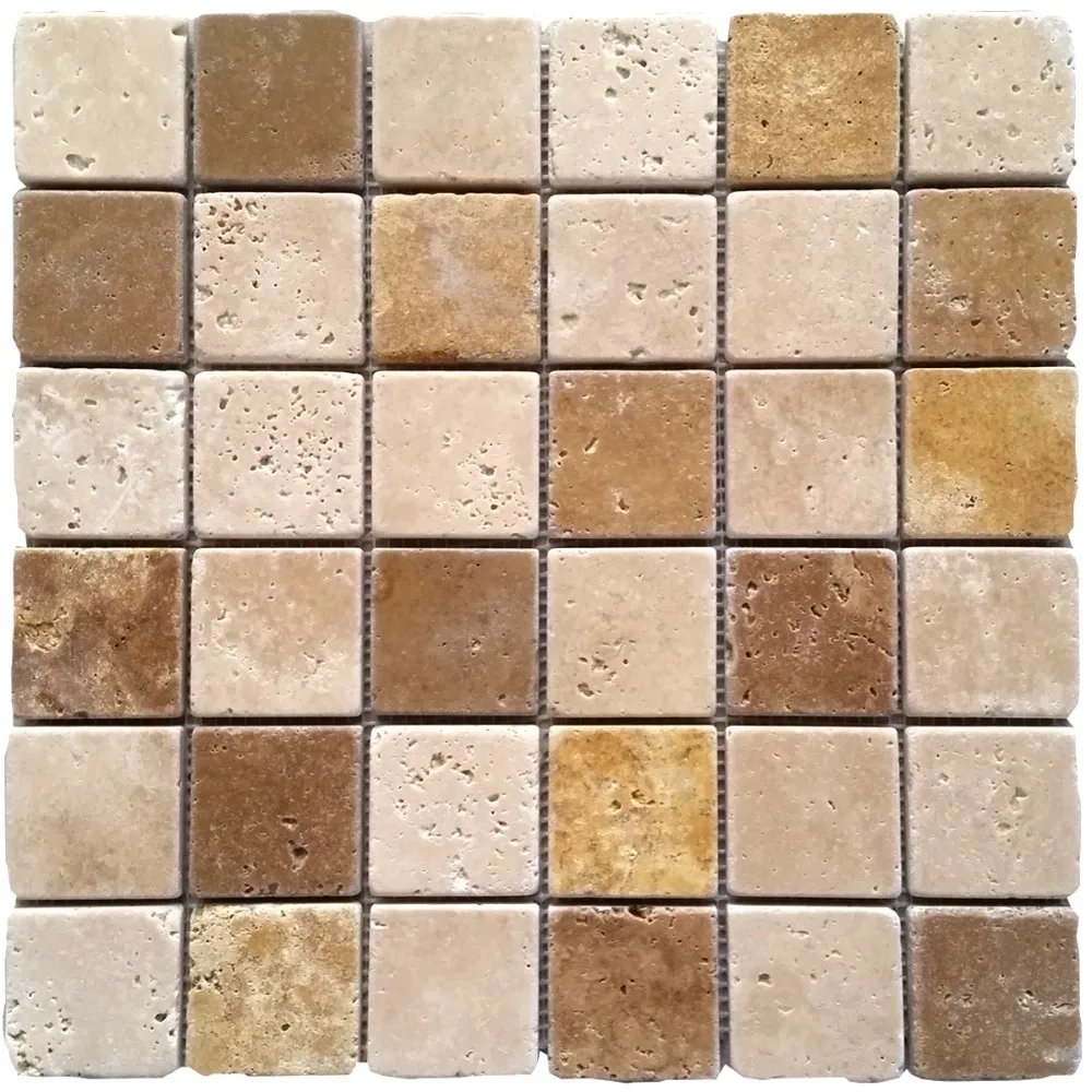 Hot Sale Turkish Travertine Mosaic Tumbled - Buy Travertine Mosaic Tile ...