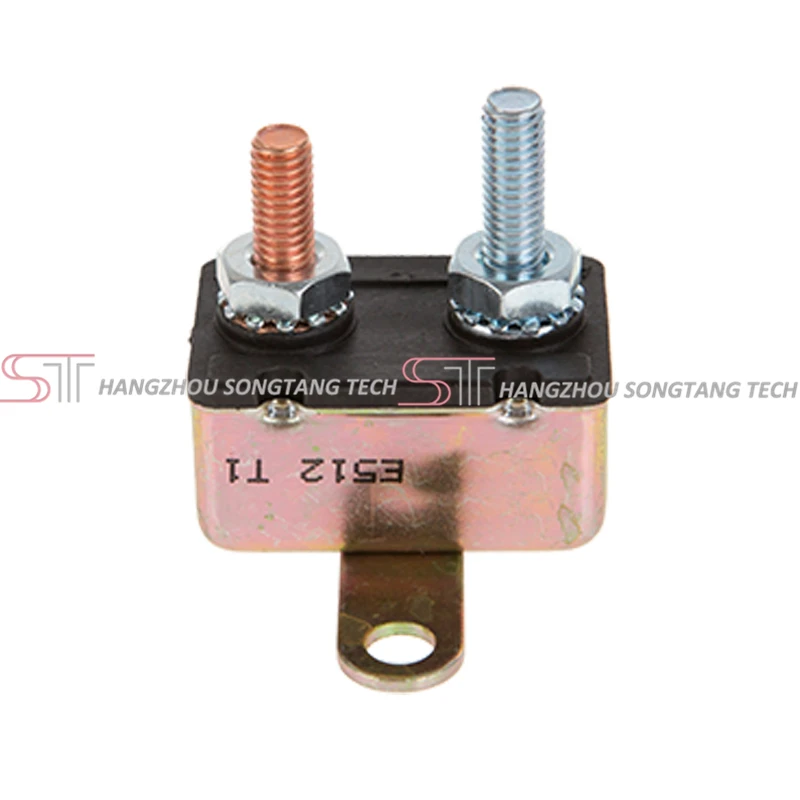 E512 2 개 장식 못 형 자동 reset 바이메탈 자동 회로 차단기 #10-32 실 (5-50A), shortstop ...