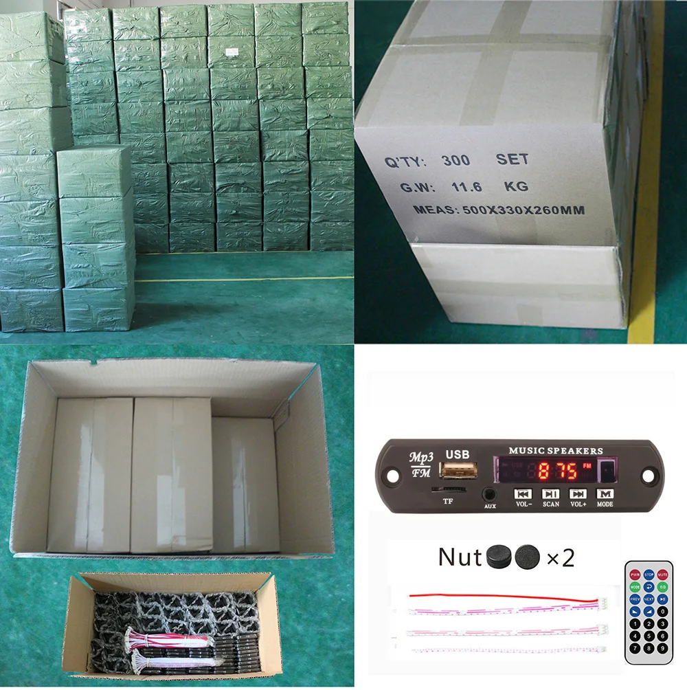 747D USB MP3 Module - 128GB, FM Radio, and Remote Control