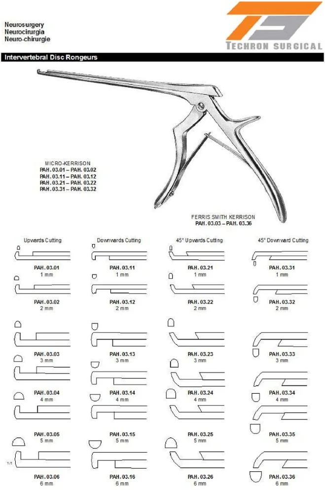 Neurosurgery Ferris Smith Micro Kerrison Laminectomy Rongeurs - Buy ...