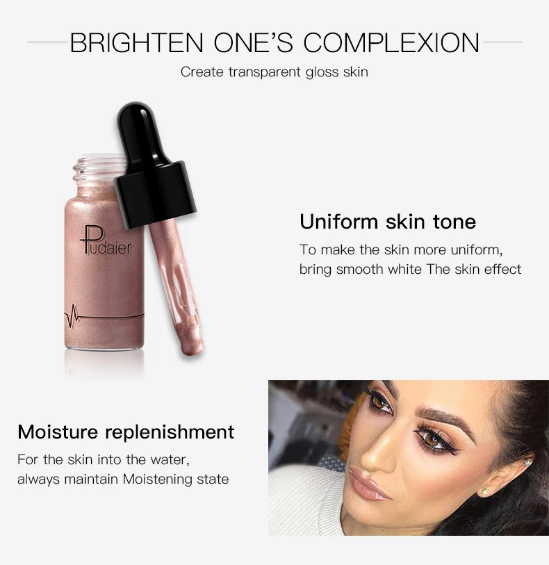 Pudaier Liquid Highlighter - Brightening Shimmer Makeup