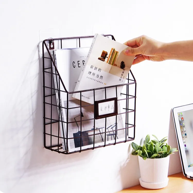 Mesh Wire Wall Mount Hanging File Holder - Organize Efficiently