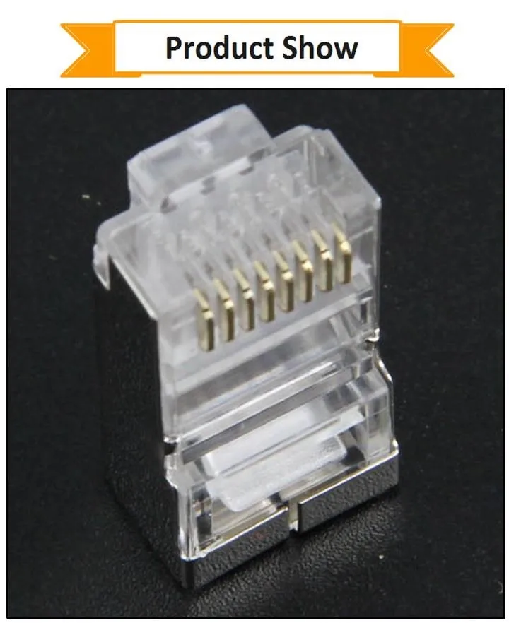 Metal Shielded Ethernet Plug Rj45 Connector - Buy Waterproof Rj45 ...