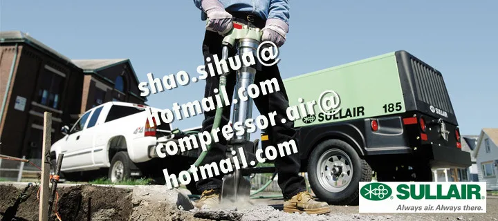 Sullair 185/skid Mounted Lubricated Rotary Screw Air Compressors