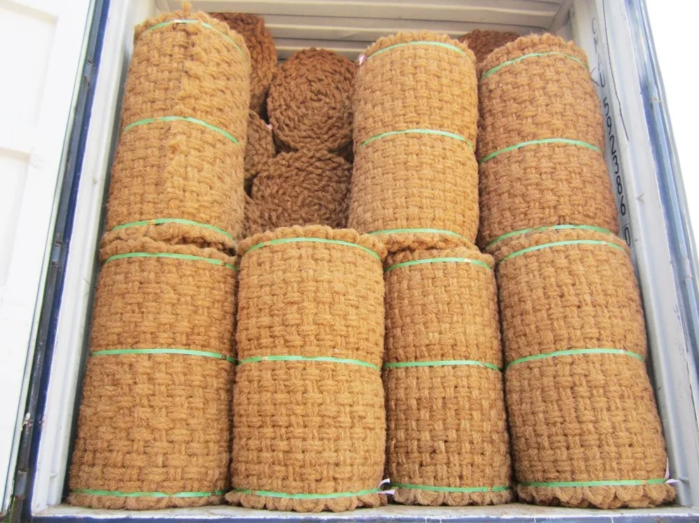 Mechanically Woven Coir Mat - Efficient Erosion Control