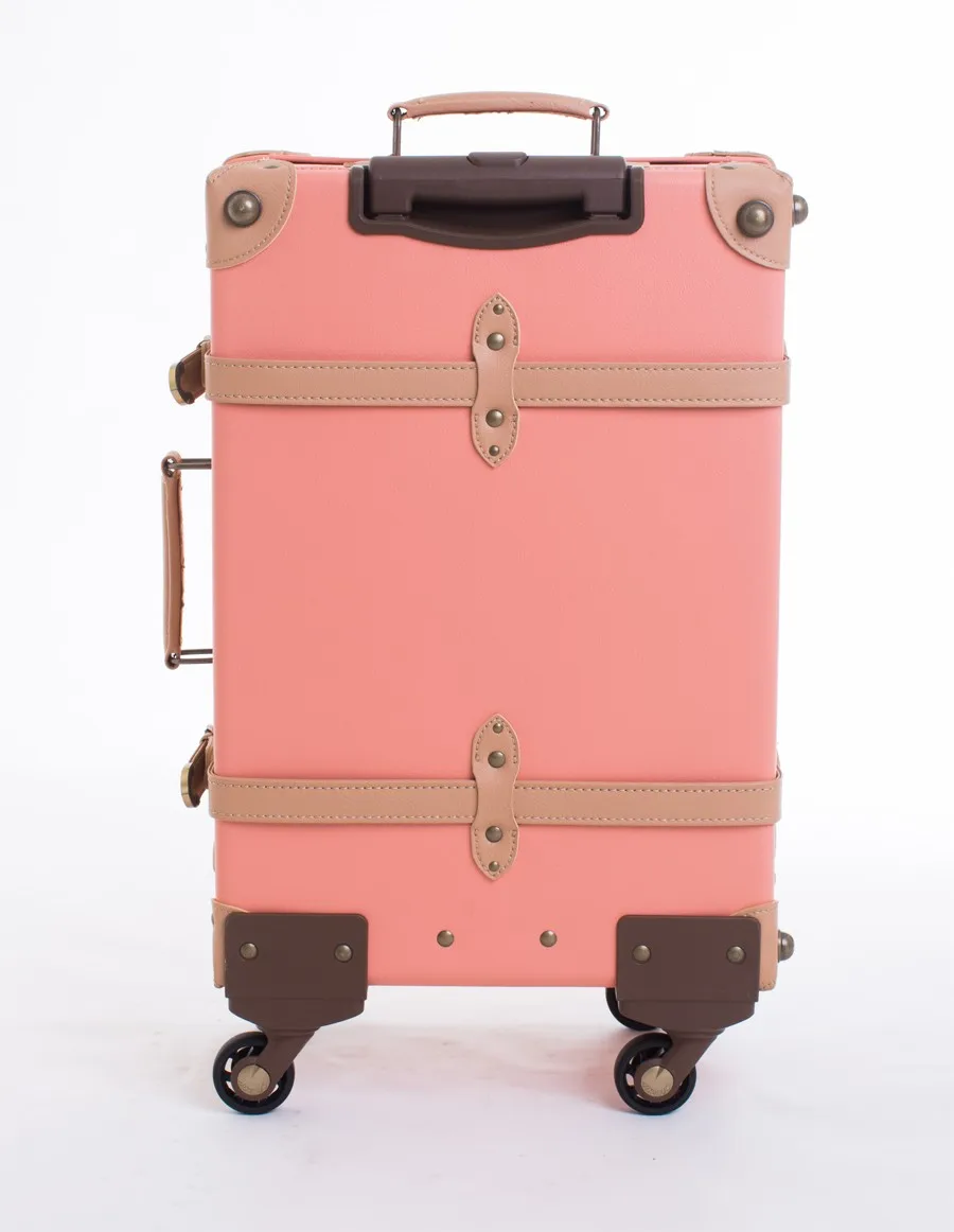 Travel Trunk Luggage Bag,Beautiful Suitcase,Old Fashion Style Carry-on ...