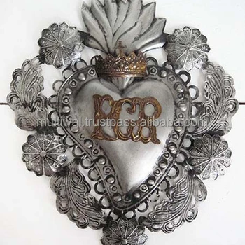 Metal Sacred Heart,Metal Sacred Heart Of Jesus,Metal Sacred Hanging ...