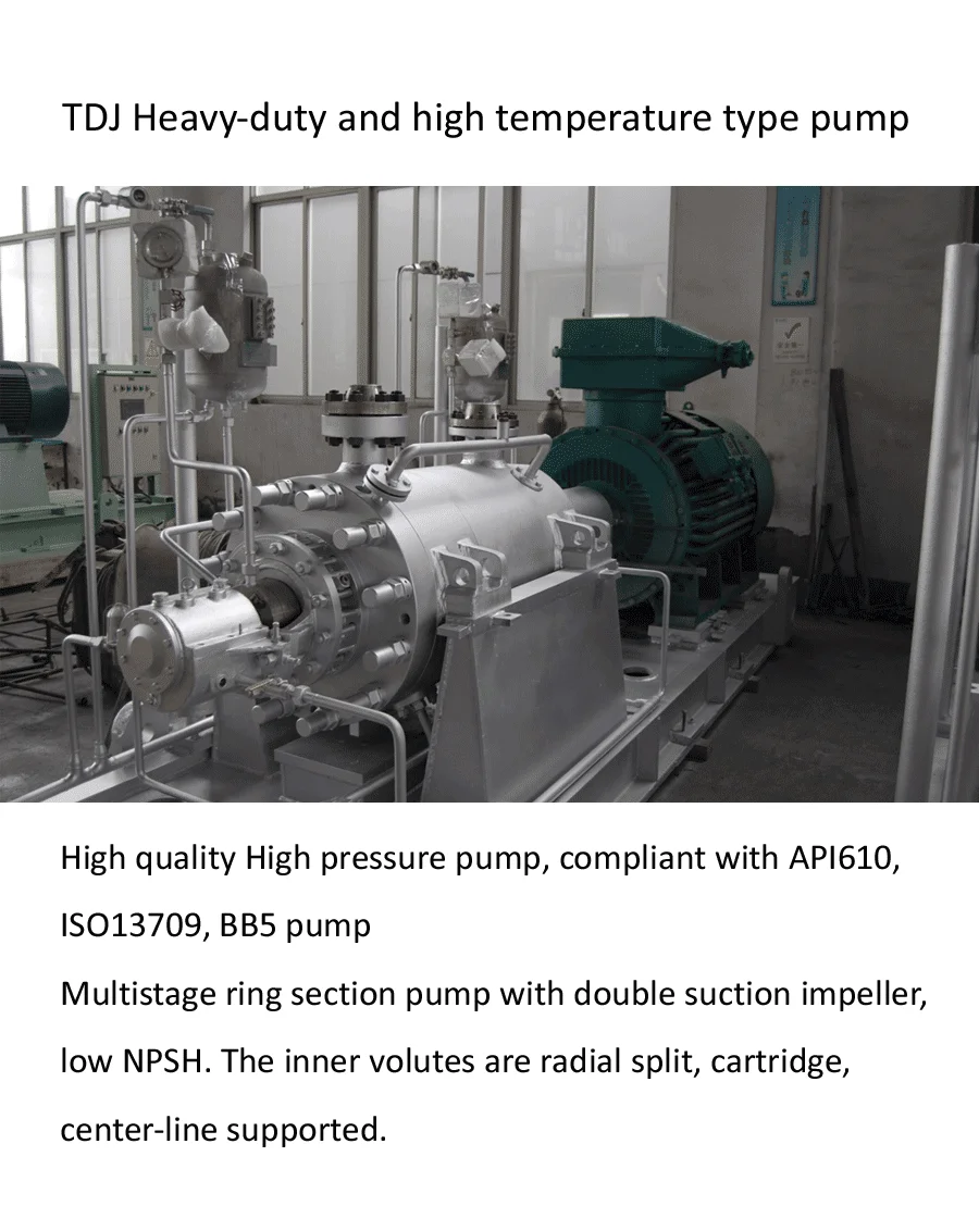 Good Performance API 610 Standard Hot Crude Oil Transfer Pump