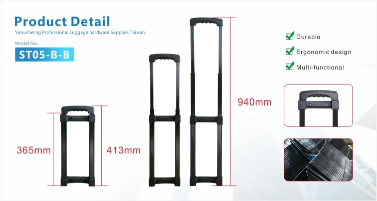 Eco-friendly Luggage - Telescopic Extension Suitcase Handle
