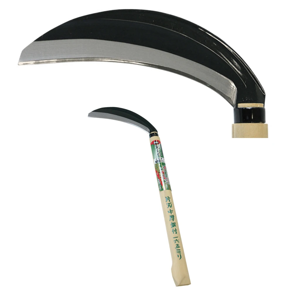 Japanese Long Wooden Handle Sickle Farm Garden Hand Tool Blade - Buy ...