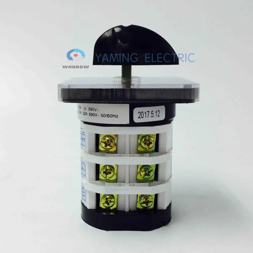 Cam Switch 3 Phase 32A 3 Poles 3 Position Manual Transfer Selector On ...