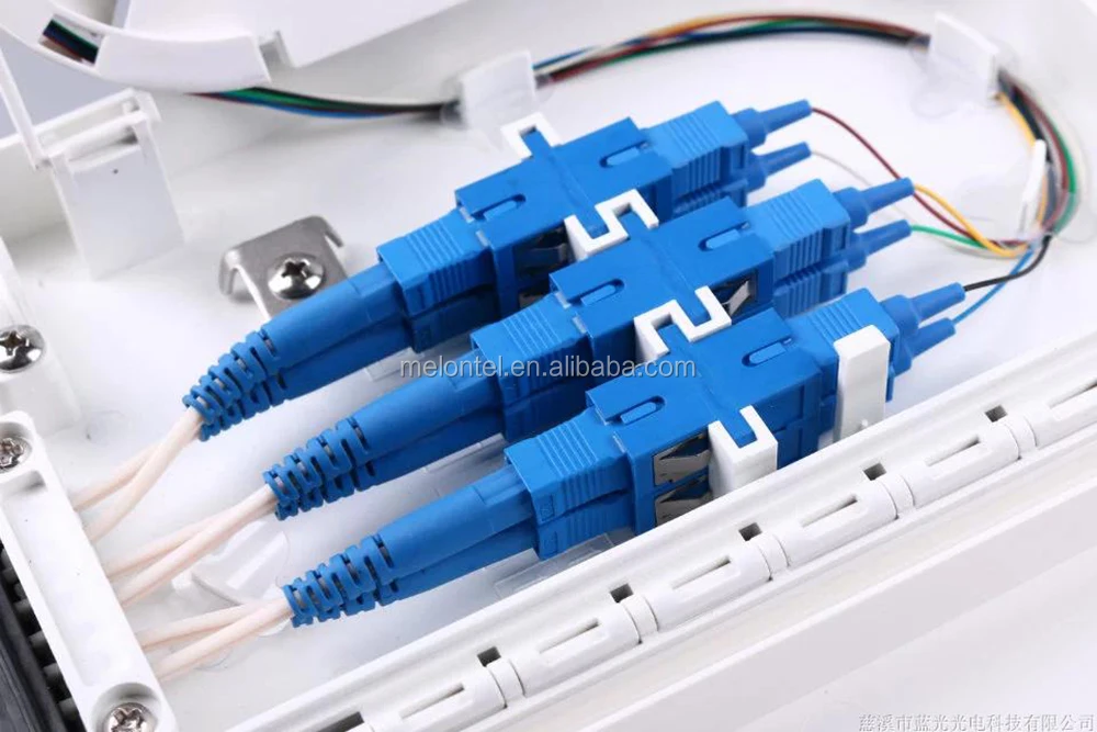 Mt-1215 Ftth Outdoor 6 Port Fiber Termination Box Fttp / White Fat 2 ...