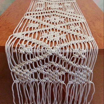 Macrame Table Runner Wedding Table Runner Weddings Wall Hanging Macrame Cloth Wedding Table ...
