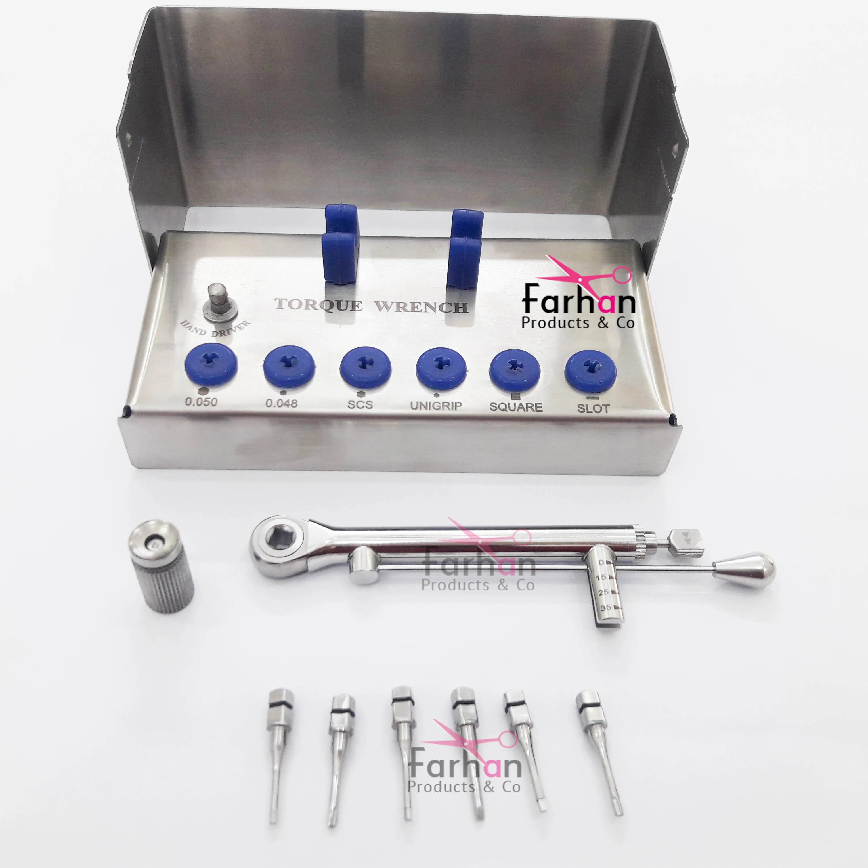 Universal Adapter And Dental Implant Torque Wrench & Driver Kit ...