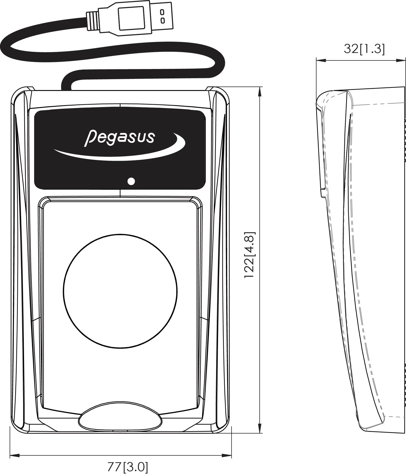 ISO 14443A/B, ISO 15693 RFID Reader/writer - Pongee PW-710