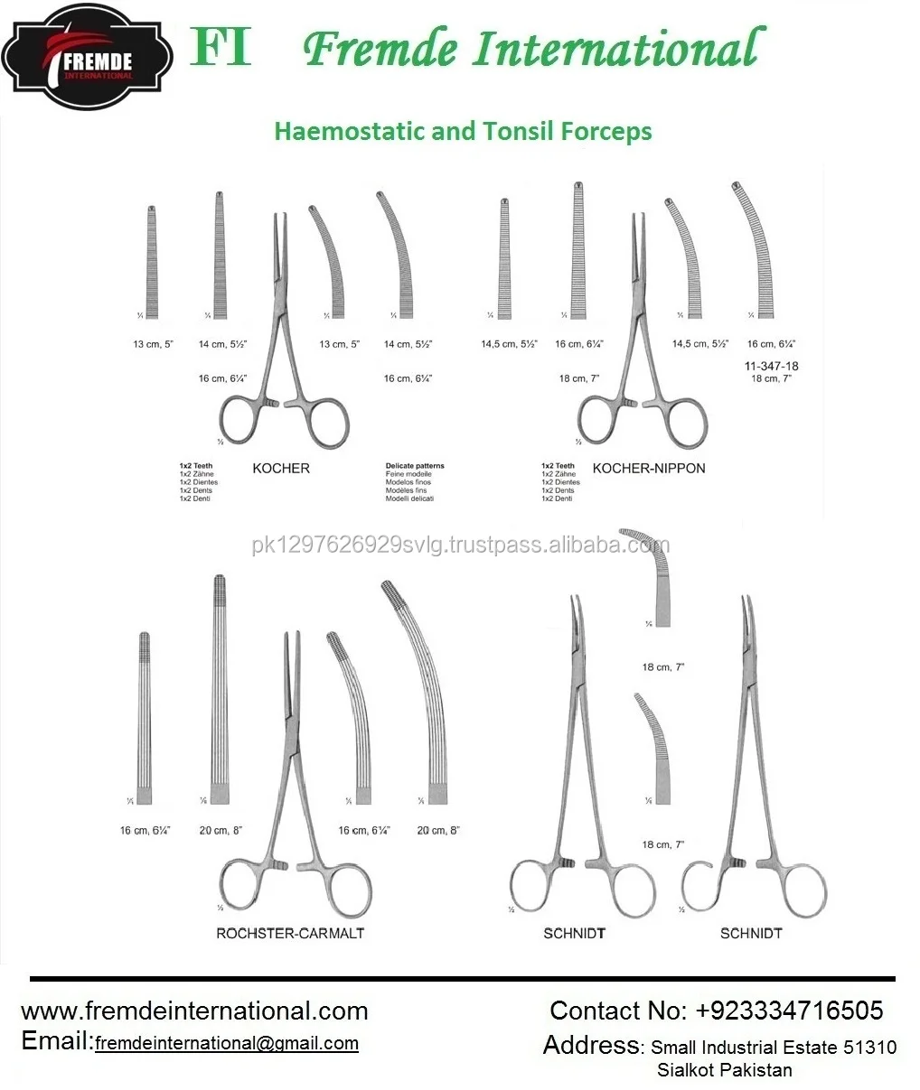 Lovelace Haemostatic Forceps & Baby-Adson Clamps - CE & ISO Certified