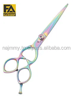 Barber Shears Convex/Bevel Edge Satin Finished Hair Cutting Scissors ...