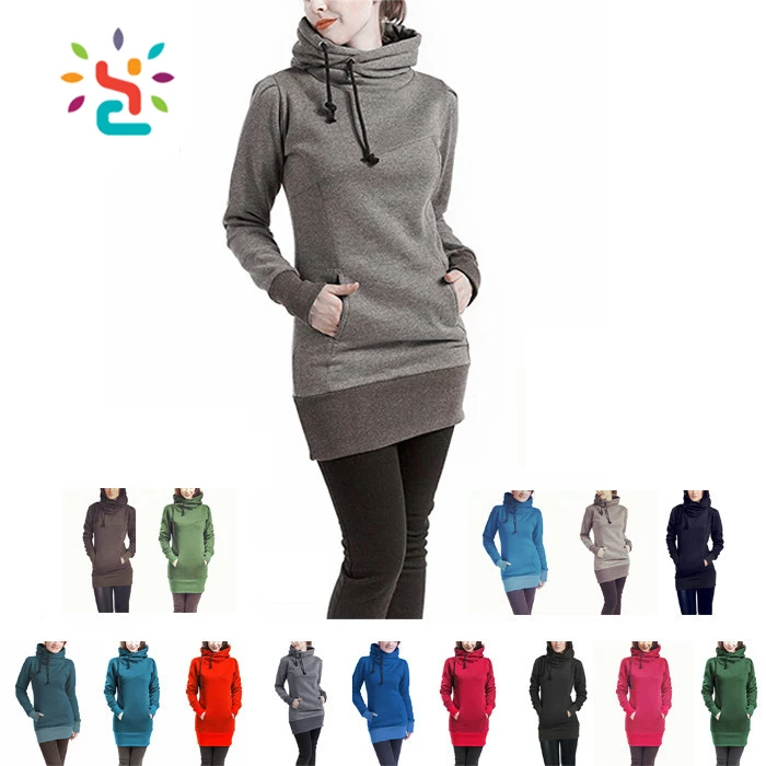 Hot Sale Huddies Women Slim Hoodie Classic Leisure High Neck Pullover ...