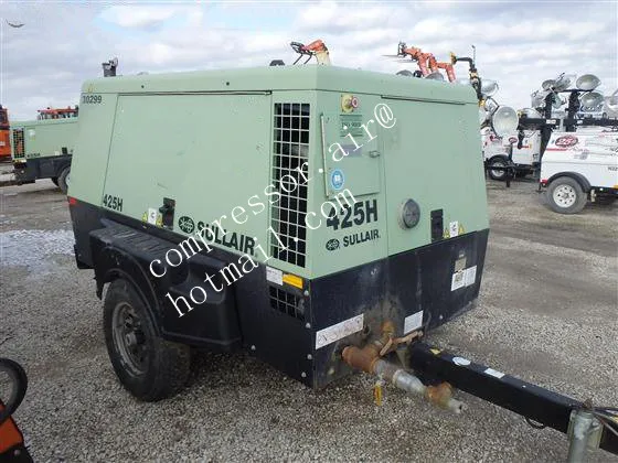 Sullair 375HH Portable Screw Air Compressor - 375cfm 200psig