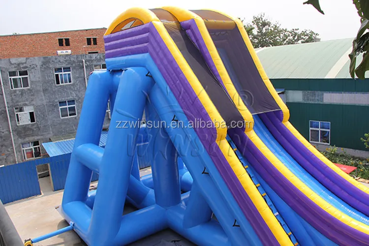 43'h Drop Kick Inflatable Water Slide,Scraper Water Slide,Inflatable ...