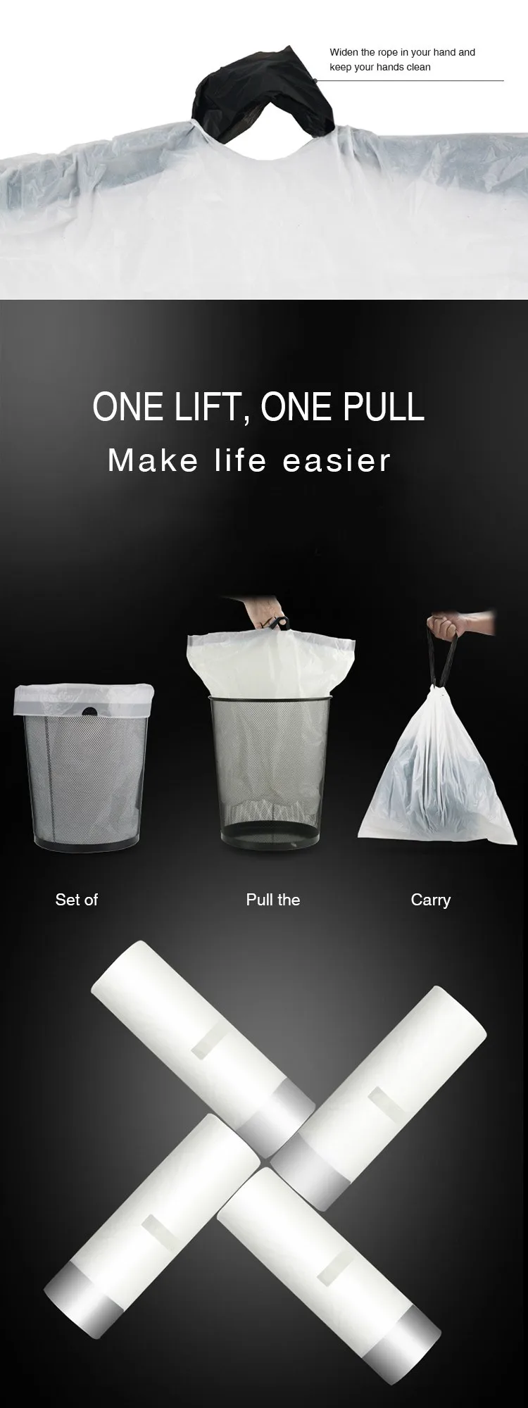 Custom Drawstring Garbage Bag - Smartowner