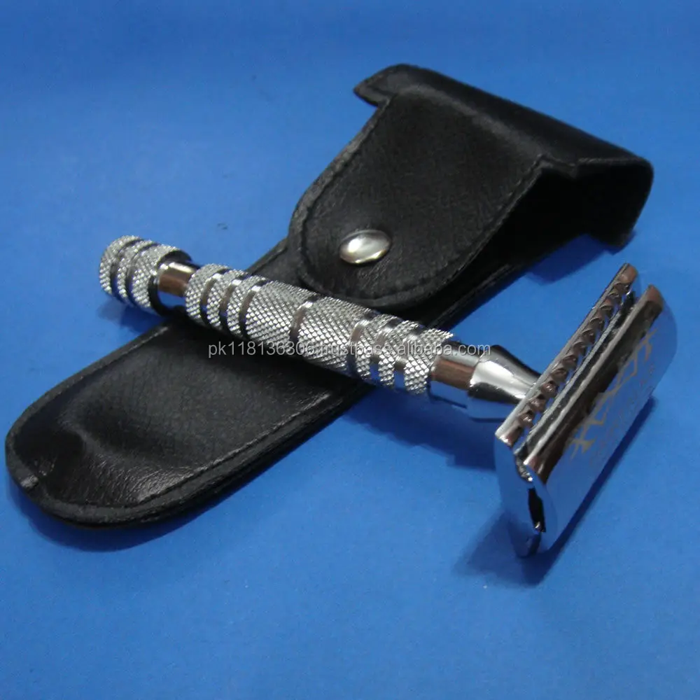 Genuine Leather Razor Holder - Safety Razor Case for Travel