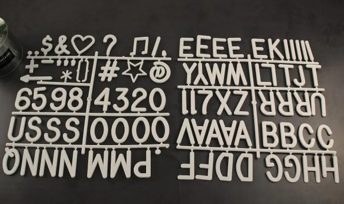 1 Inch,3/4 Inch,2 Inch Plastic Letters For Felt Letter Board Set 90 ...