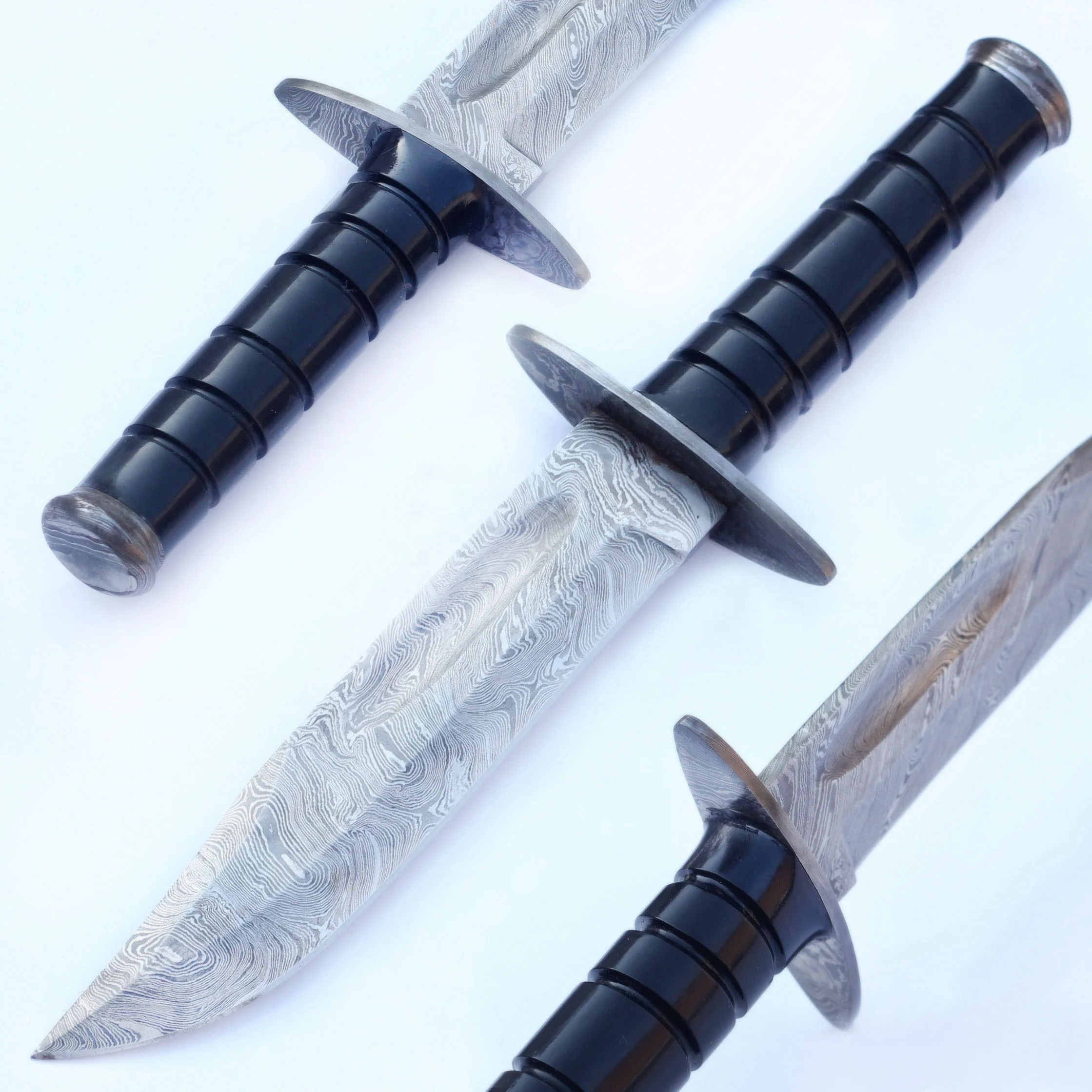 Wholesale Damascus Steel Russian Army Knife Rangers Knife Army Knife ...