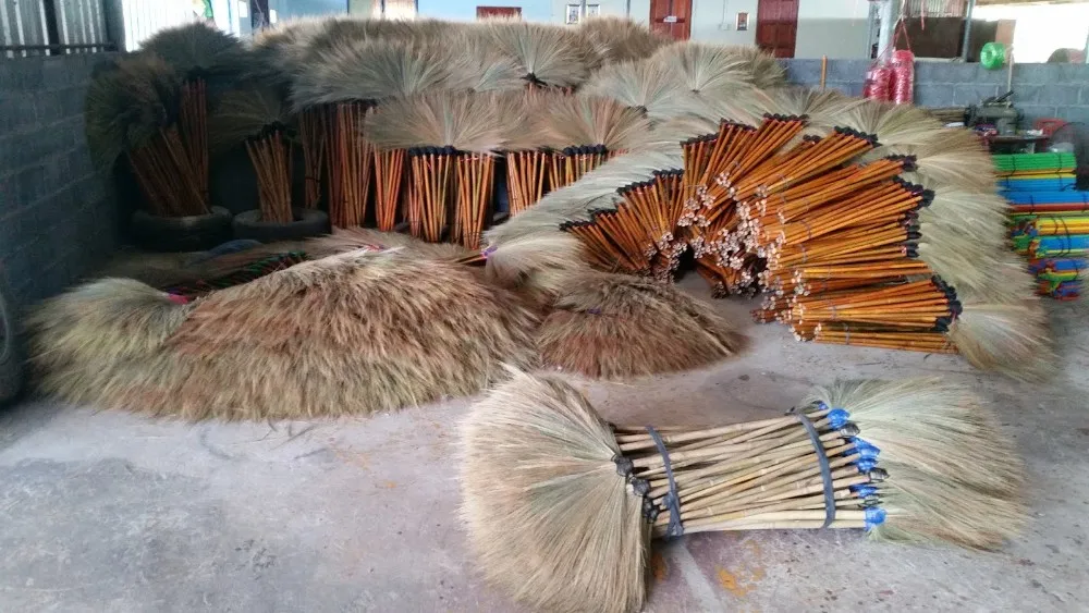 Natural Burma Grass Broom - Durable & Eco-friendly