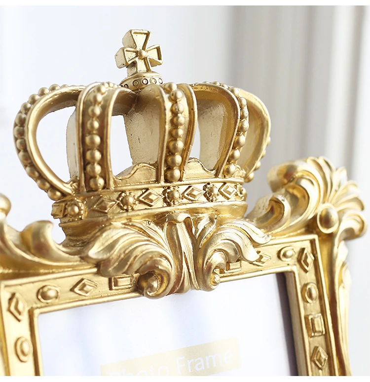 European Design Crown 3 Inch 6 Inch 7 Inch Photo Frame Creative Resin ...