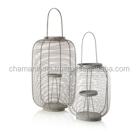 Wire Mesh Candle Lantern Rope Handle - Buy Wire Mesh Candle Lantern ...