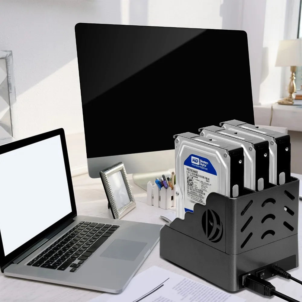 Fideco All In One Sata Hdd Docking Station Triple Usb 3.0 Hard Drive Docking Station - Buy All ...