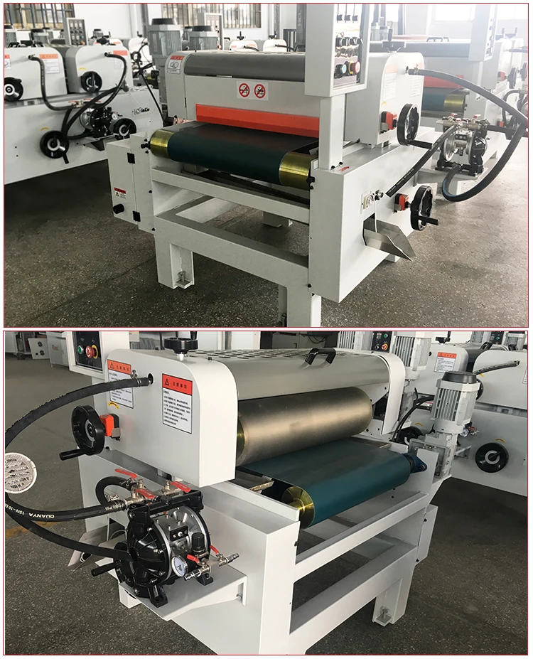 Woodworking Flooring Paint One Head Roller Coating Paint Coater Machine ...