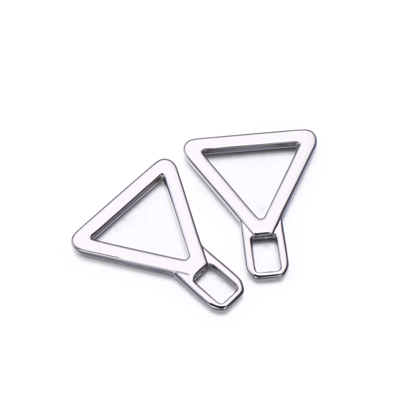 Custom Design Triangle Shape Zinc Alloy Luggage Metal Zipper Pulls ...