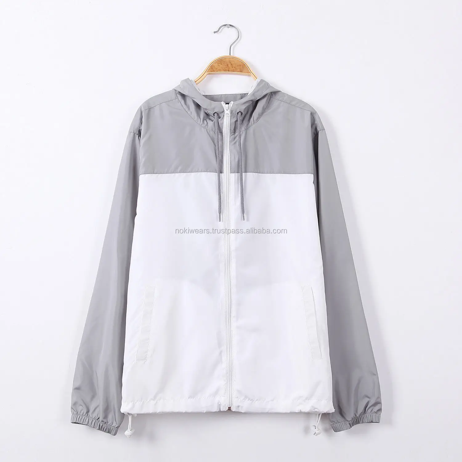 Oem Autumn Nylon Custom Running Jacket Wind Cheater /hooded Anorak ...