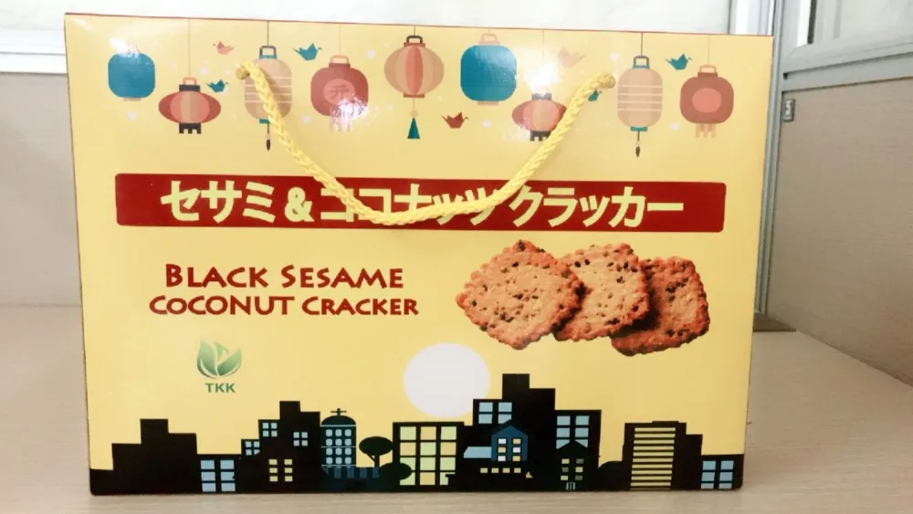 Black Sesame Coconut Cracker With 280g Box In Luxurious Packaging - Buy ...