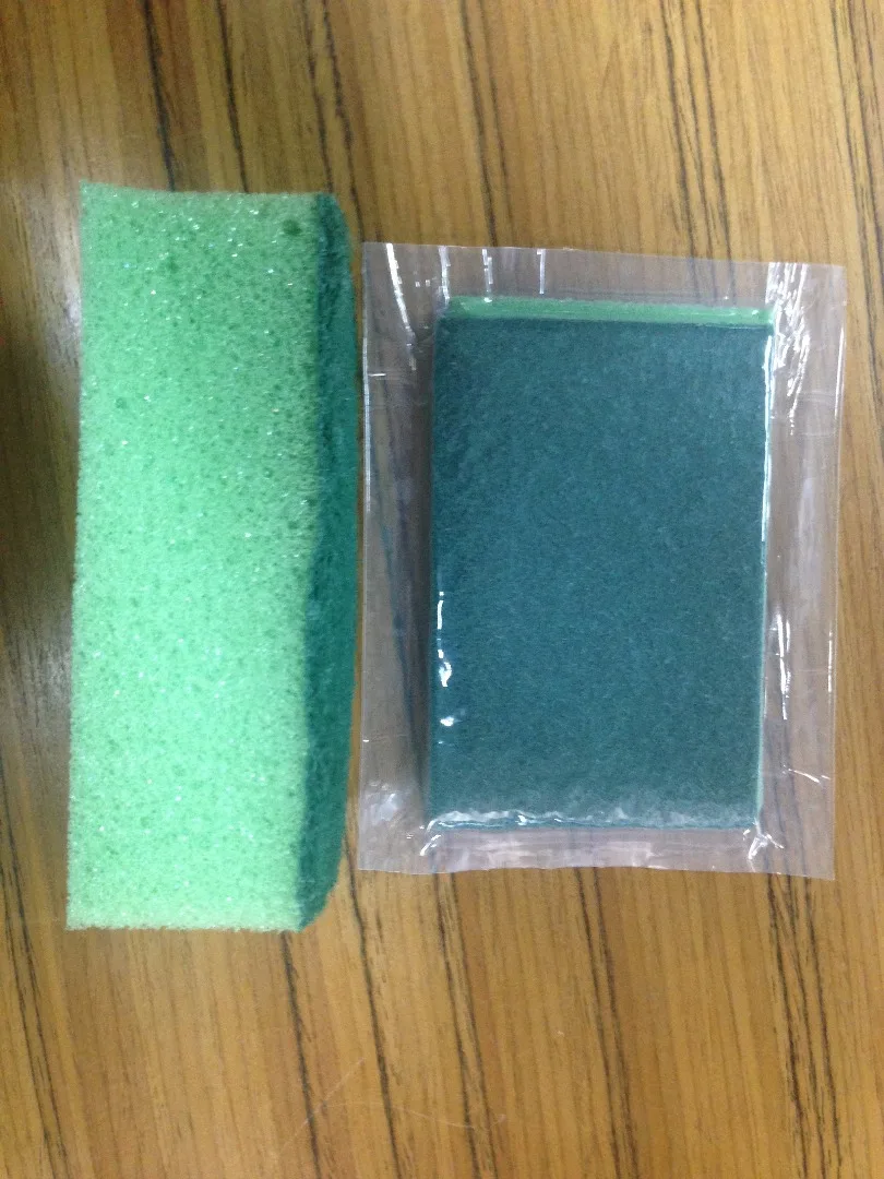 Multi-use Pressed Double Sided Kitchen,Dish Cleaning Sponge Scrub ...