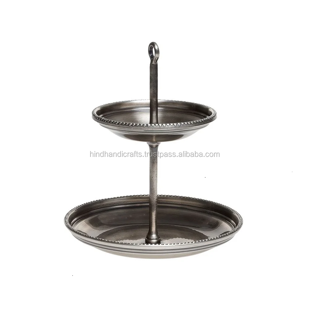 2 Tier Metal Cake Stand With Matt Finishing - Buy Metal 2-tier Cake ...