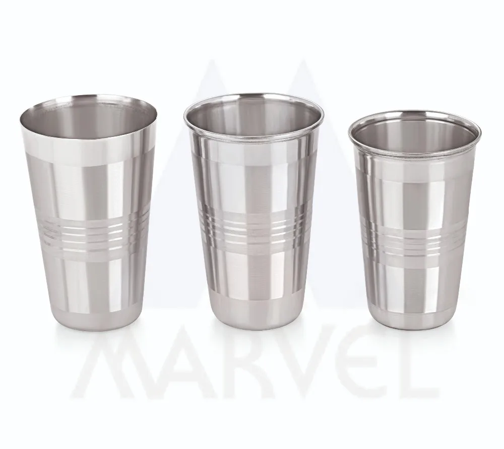 Stainless Steel Plain And Bidding Lassi Glass - Buy Beer Fruit Juice ...