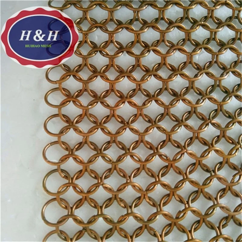 Stainless Steel /copper /brass Chainmail Ring Mesh Curtain For Drapery ...