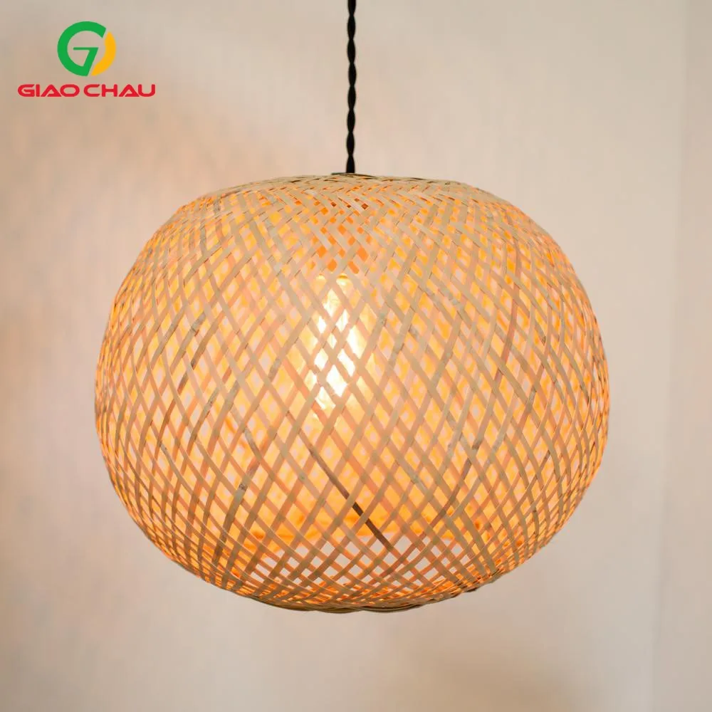 Large Round Pendant Lamp Bamboo - Buy Handmade Bamboo Lamp,Bamboo ...