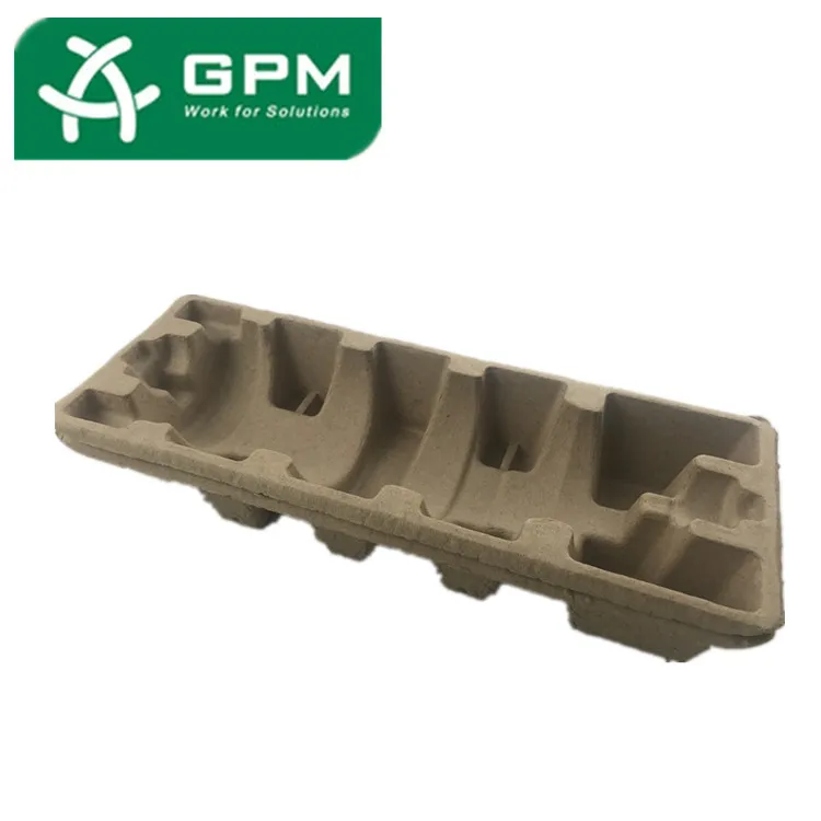 Eco Friendly Customized Moulded Pulp Packaging Box Wine Shipper