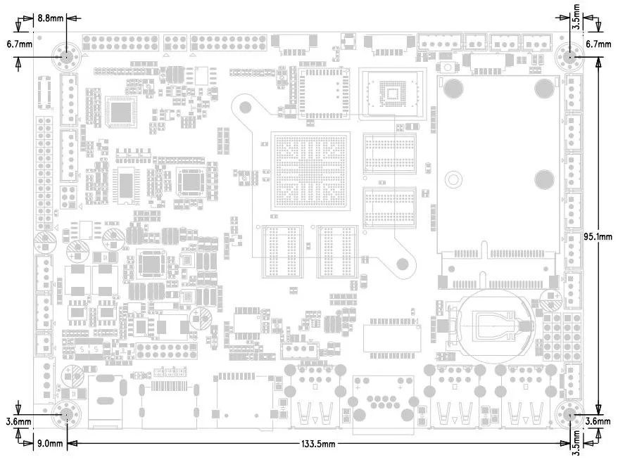 8 Usb Port 8 Urat Rockchip Quad Core Android Rk3288 Circuit Pcba Android Board With Lvds Output ...
