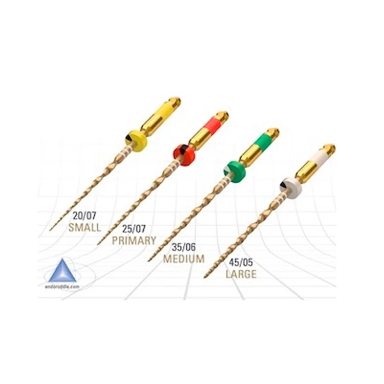 Endodontic Rotary Files Gold Endo Files with High Flexibility 21mm 25mm ...