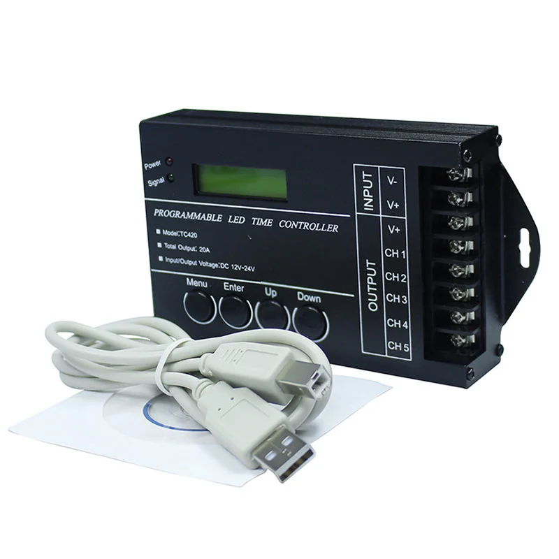 TC420 RGB LED Controller - 5 Channel, 20A Programmable