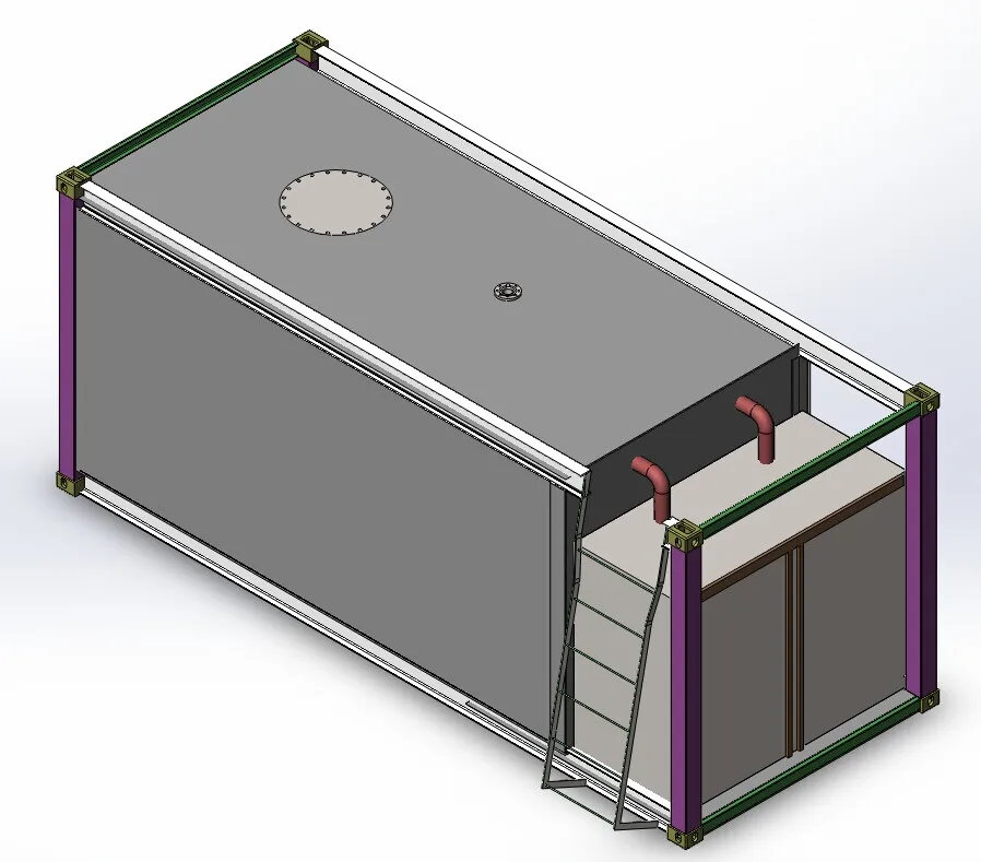 AS Standard 20FT Double Wall Self Bunded Diesel Fuel Tank Container
