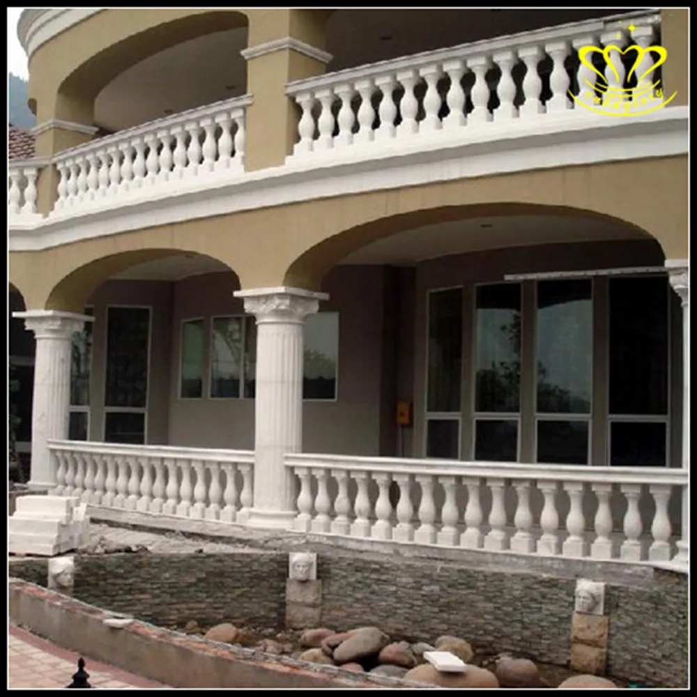 Hot Selling Stone Marble Balcony Railing Handrails For Villa Ornament ...
