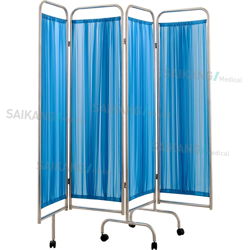 Skh049 Hospital Stainless Steel Foldable Screen Curtain For Hospital ...