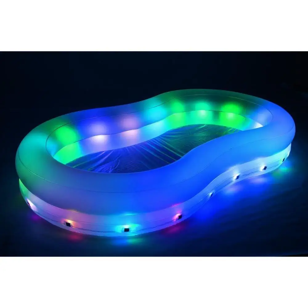 New Design Outdoor Family Kids Water Play Pool Led Battery Led Lighting ...