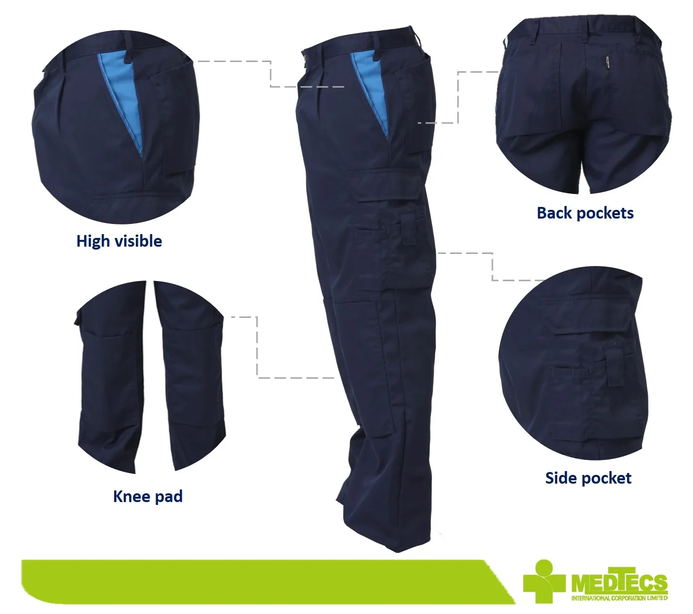 Cargo Workwear Acid Resistant Pants For Industry - Buy Bleach Resistant ...